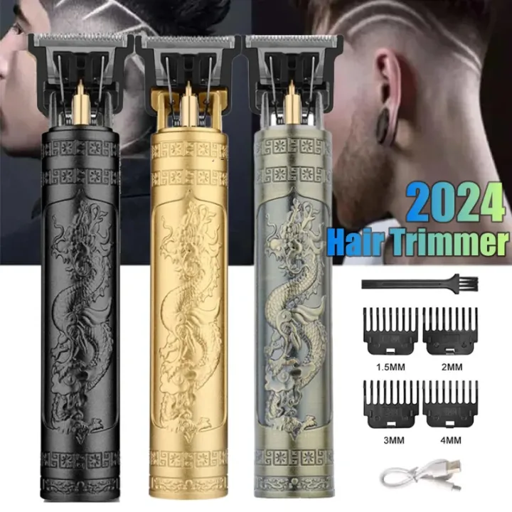2024 Vintage T9 Hair Clipper Electric Hair Cutting Machine Professional ...