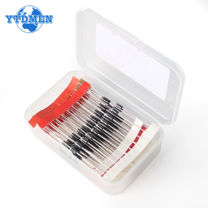 100PCS 8 Values Rectifier Schottky Diode Kit 1N4007 1N4148 1N5408 1N5819 1N5822 1N4001 1N4004 ...