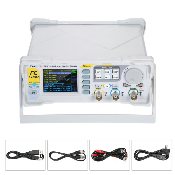FY6900-100M Digital DDS Signal Generator Dual-channel Signal/Arbitrary ...