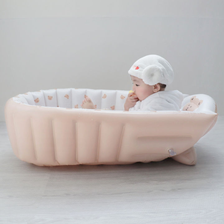Baby Inflatable Bathtub, Portable Baby Bath Tub Non-slip Travel Bathtub ...