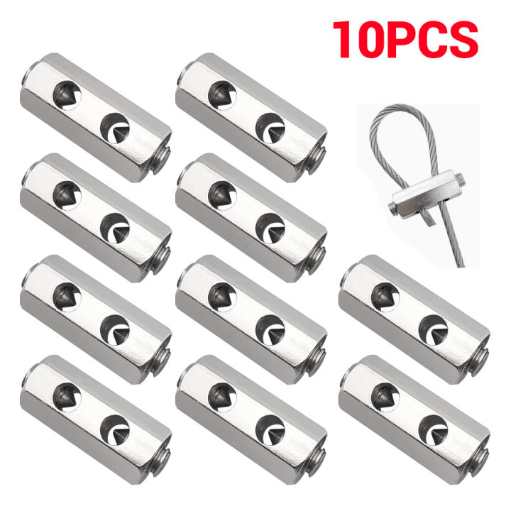 10/20/5 4mm Wire Rope Cable Clamp 4.2mm Double Hole Lock Large Size ...