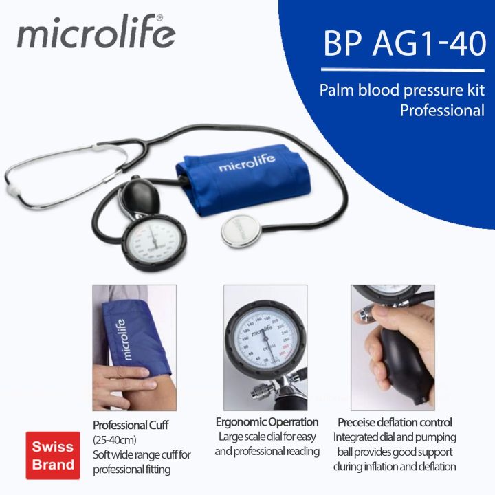 MICROLIFE BP Machine Aneroid Blood Pressure Monitor+Sthethoscope ...