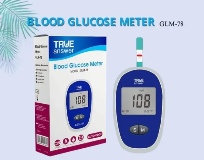Glucometer, Ture Answer glucometer with 5 free strips, sugar checking ...