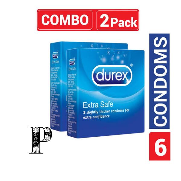 Durex - Extra Safe Condom - Combo Pack - 2 Packs - 3x2=6pcs | Daraz.com.bd
