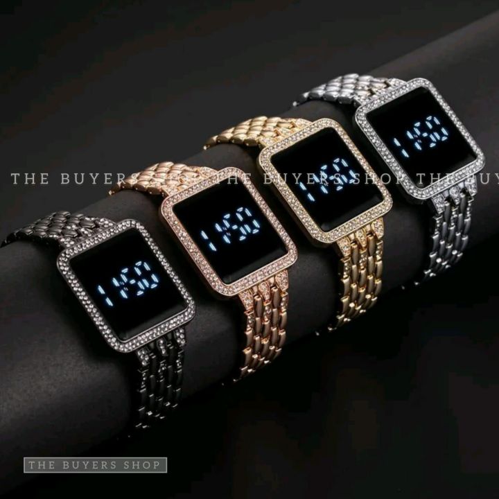 Beautiful Premium Touch Screen Ladies LED Hand Watch | Daraz.com.bd