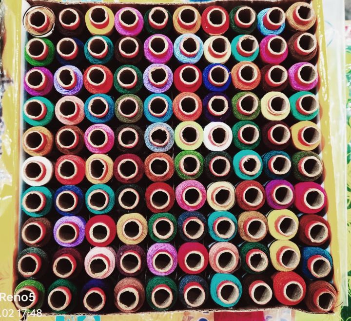 General Purpose Sewing Thread Set, 100Spool Multicolor Assortment ...