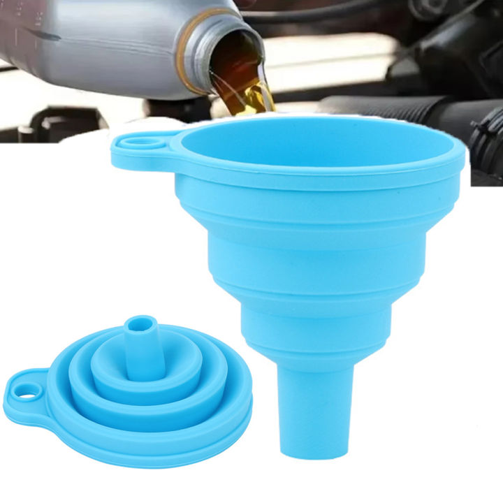 2PC Car Engine Funnel Universal Silicone Liquid Funnel Washer Fluid ...