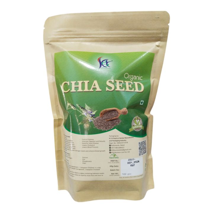 Himalayan Organic Chia/Chiya Seeds 500gm | Daraz.com.np
