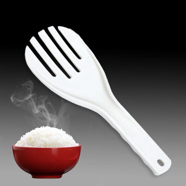 Plastic Large Rice Spoon Meal Spoon Non Stick Hand Roll Spoons Rice ...