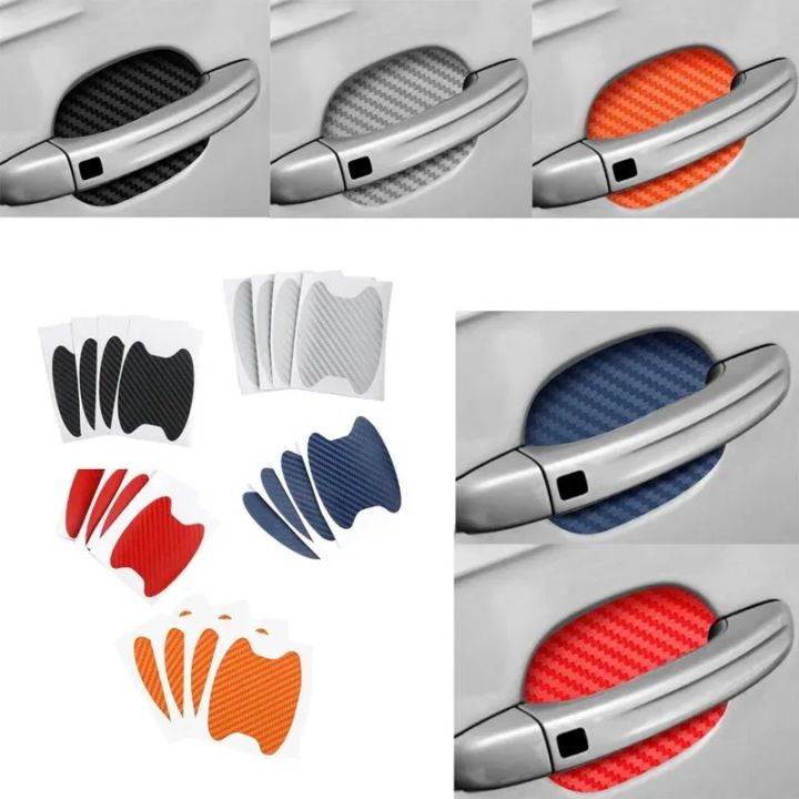 4 pcs/set Universal handle sticker car door handle bumper sticker paper ...