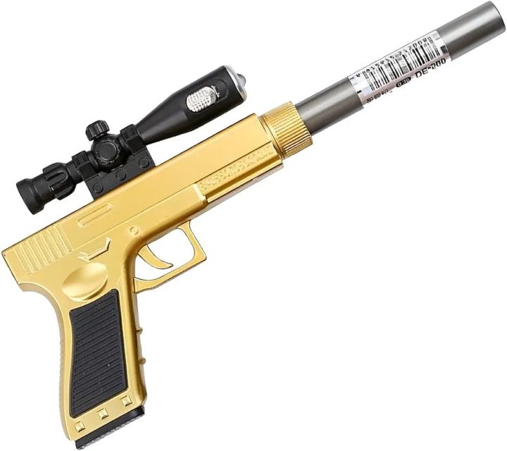 Creative Gun Shape Gel Pen With LED Light Sniper Gun Pen Each For Girls ...