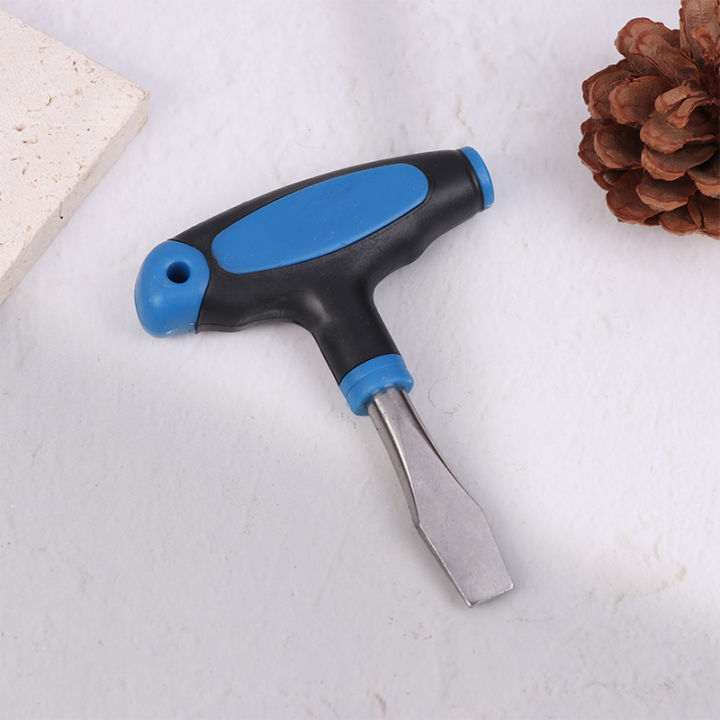 1pc 1/4 3/8 Flat Head Screwdriver With T-Handle Grip For Quick Release ...