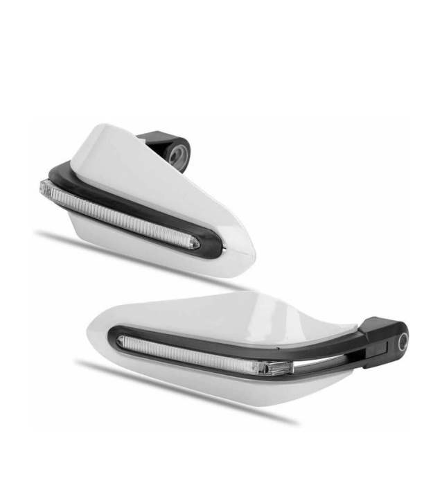 Universal Motorcycle Hand Guard with LED Indicator Light and Wind ...