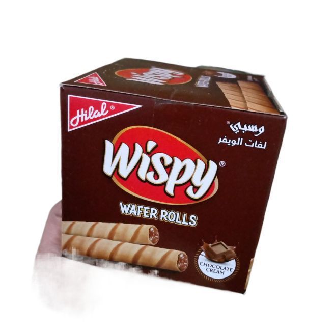 Original Hilal Wispy Wafer Rolls (Pack Of 24), Chocolate Cream / Wispy ...