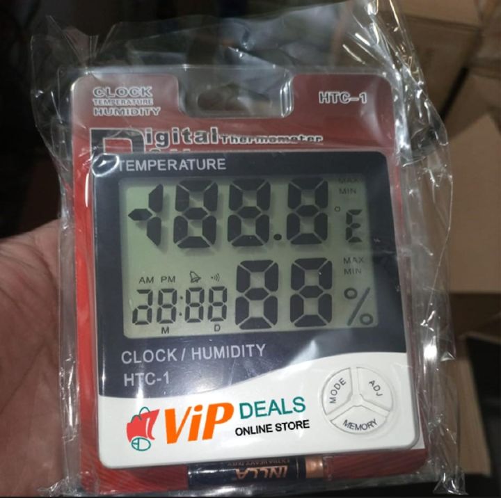 HTC-1 Digital Temperature Humidity Meter-High Quality | Daraz.pk