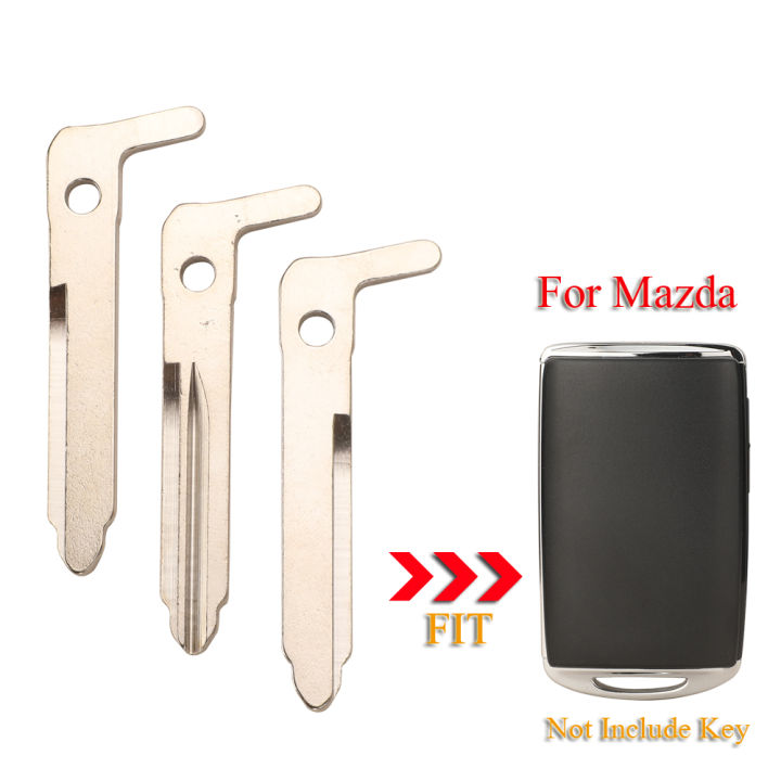 jingyuqin Remote Car Smart Key Emergency Insert Uncut Blade Blank For ...