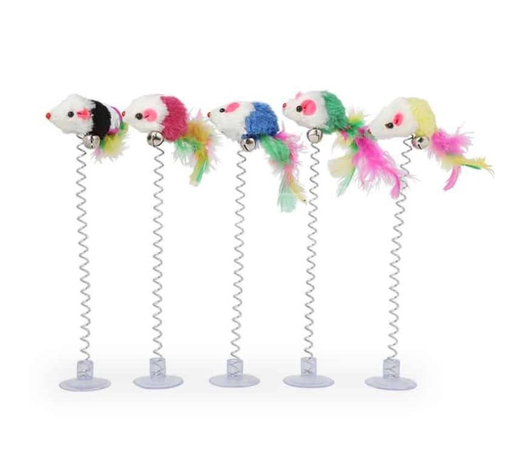 Spring mouse stand toy for cats | Daraz.com.bd