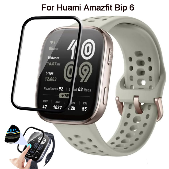 3D Curved Clear TPU Coverage Screen Protector For Huami Amazfit Bip 6 ...