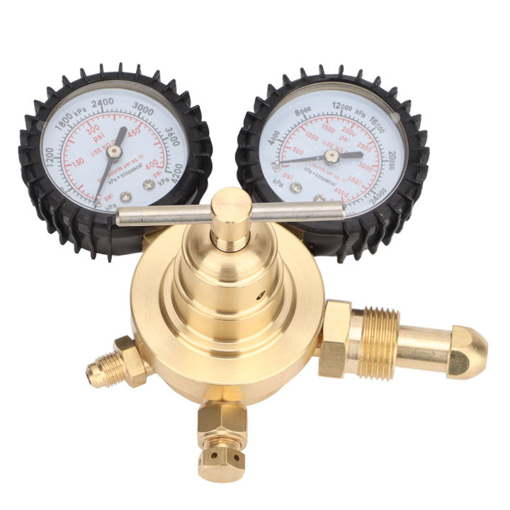 Nitrogen Pressure Gauge Regulator Test Kit Brass Inlet Outlet ...