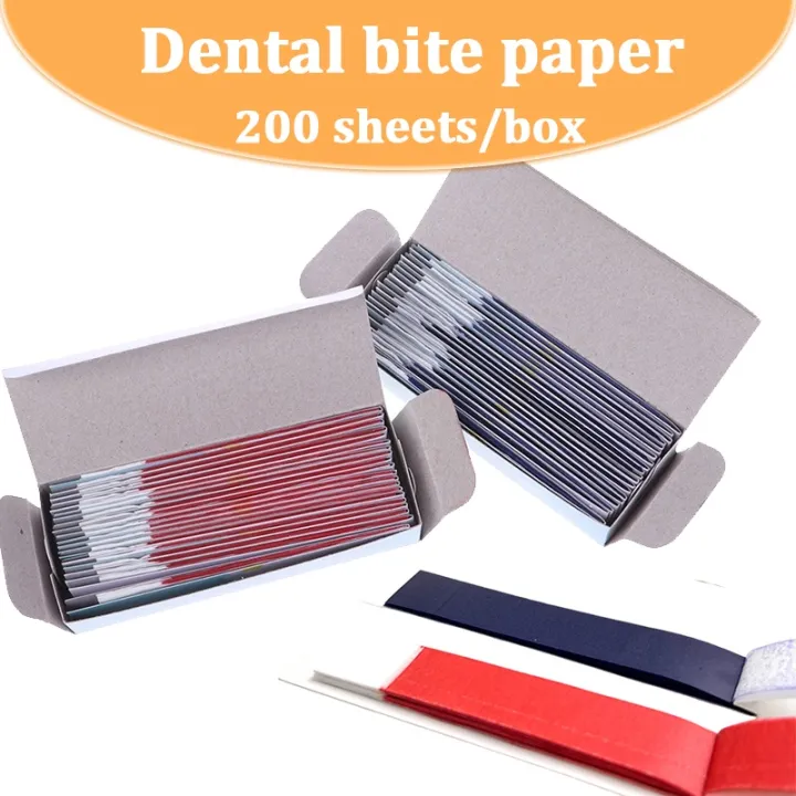 200 Sheets Dental Articulating Paper Strips/tweezers Dental Lab Oral ...