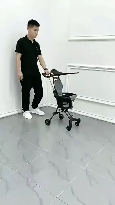 Beauenty Two-Way Push Compact Stroller, 4-Wheel Anti-Rollover Baby ...