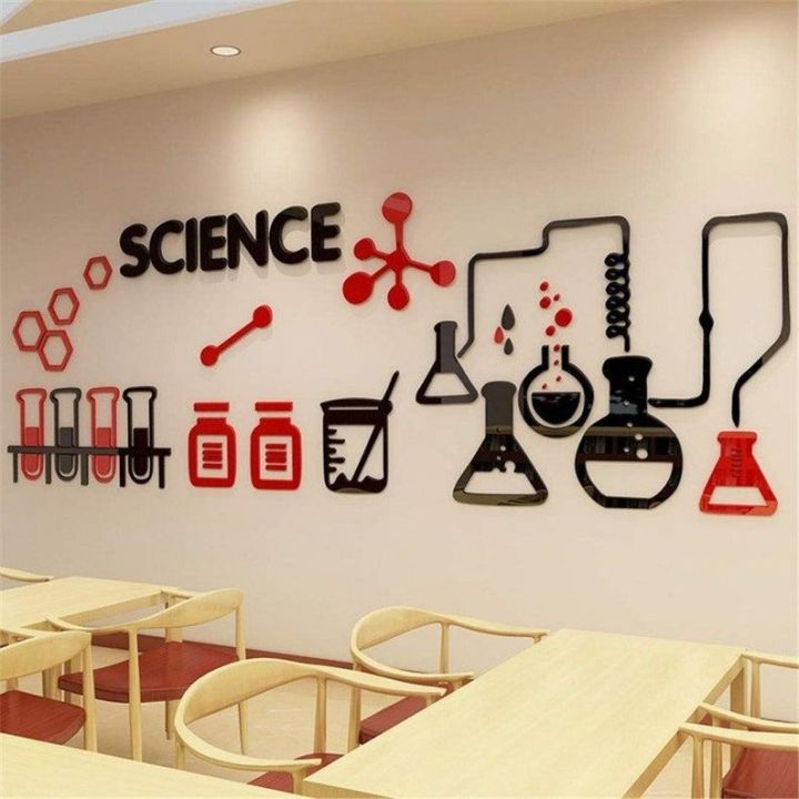 Science Lab wall decor | School lab wall art | Acrylic wall decor for ...