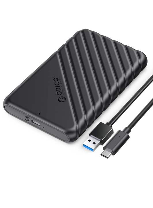 USB C Hard Drive Enclosure USB 3.1 Gen 1 to SATA III External Hard ...