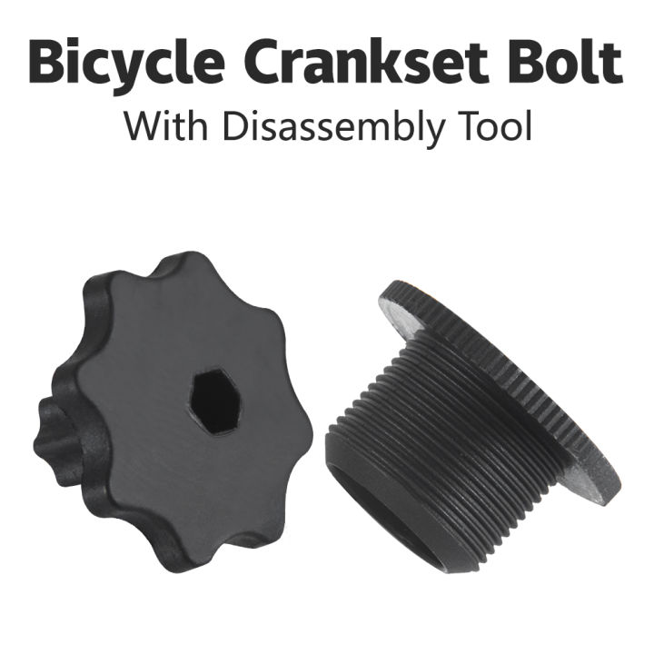 Bicycle Crank Fixing Bolt Crankset M18 Nut With Disassembly Tool ...