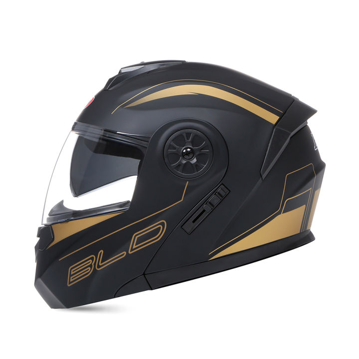 BLD Personalised Motorcycle Full Face Helmet Men Women Fashion Dual ...