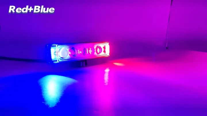 1 Pcs Bike Light Six Lens Projector Driving LED Fog Work Light 4 Color ...