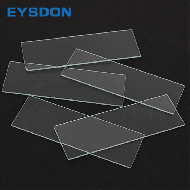 EYSDON 5Pcs Blank Microscope Glass Slides Reusable Biological ...