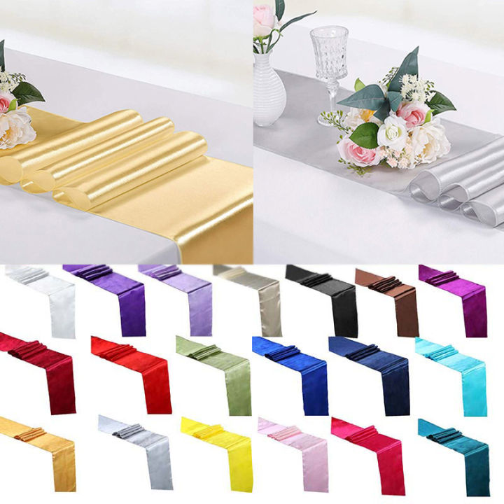 Satin Table Runner For Wedding Party Event Banquet Table Runner Luxury ...