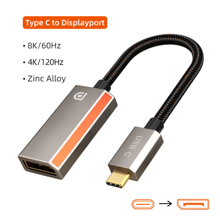 CABLETIME USB C Adapter 8K 60Hz 4K 120Hz HDR 10 for Laptop iPad Air pro ...