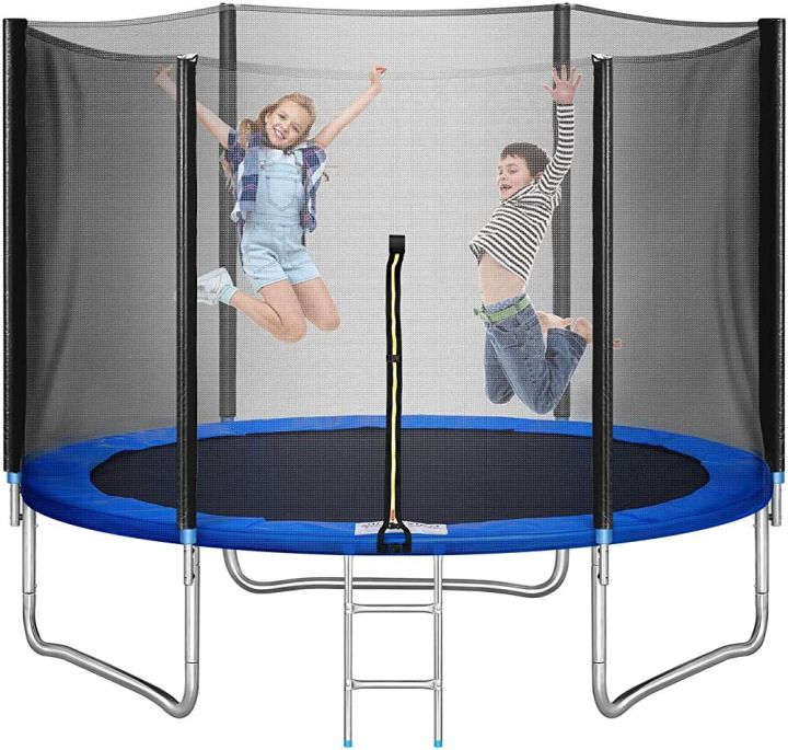 10 Feet Jumping Trampoline with Safety Net, Suitable for Both Kids ...