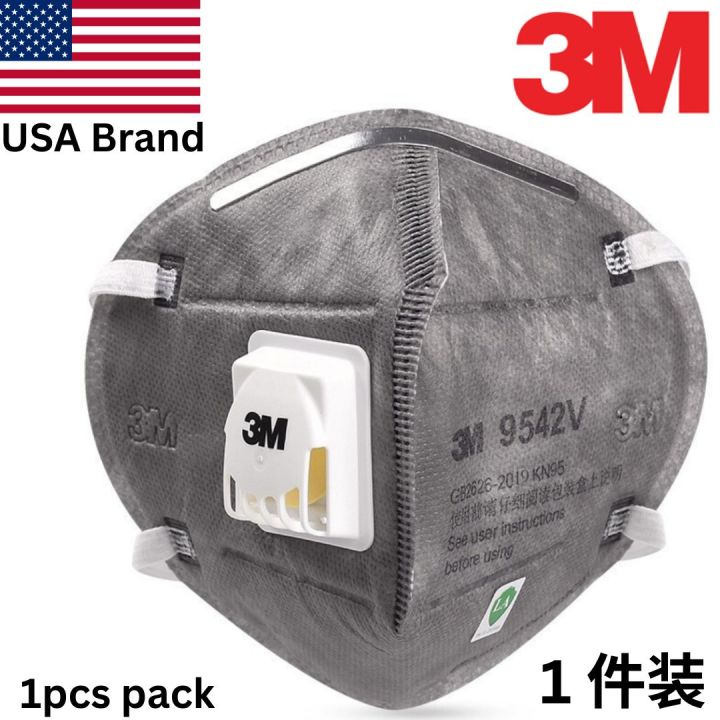 3M 9542V KN95 Valved Carbon Respirator Masks | Daraz.com.bd