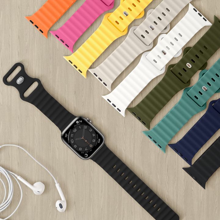HIGH QUALITY APPLE SMART WATCH OCEAN STRAPS | SILICONE STRAPS | Ocean ...