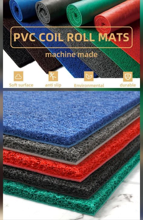 Durable PVC Coil Mat PVC Noodle Spaghetti Carpet Roll Flooring ...