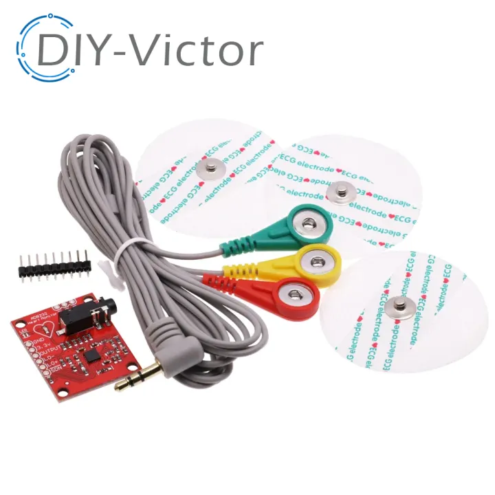 Muscle signal sensor EMG Sensor Ecg module AD8232 ecg measurement pulse ...