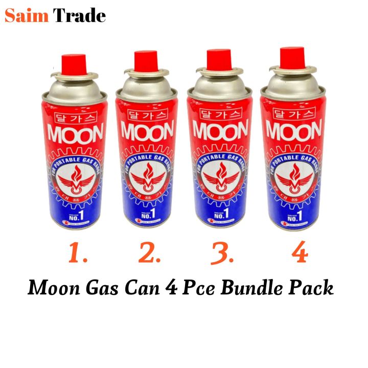 Moon Butane Gas Can for Portable Burner 4 Pic Bundle pack | Daraz.com.bd