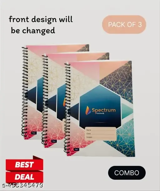 Pack of 3 Spiral Card Register Durable and Long-Lasting Ring Register ...