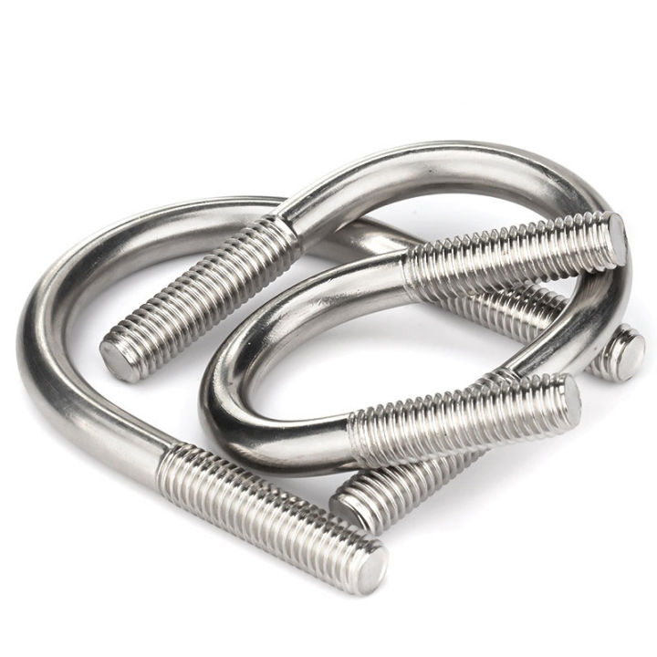 M6 M8 304 Stainless Steel U-clamps U-bolts Screw Fixing Bolt Clamps ...