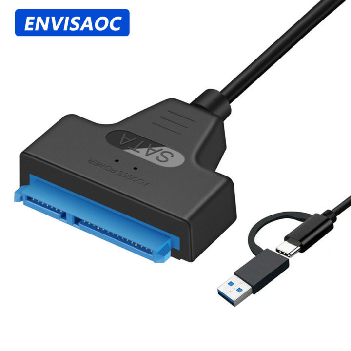 SATA to USB 3.0 USB-C Adapter Cable For 2.5 Inch External HDD SSD Hard ...