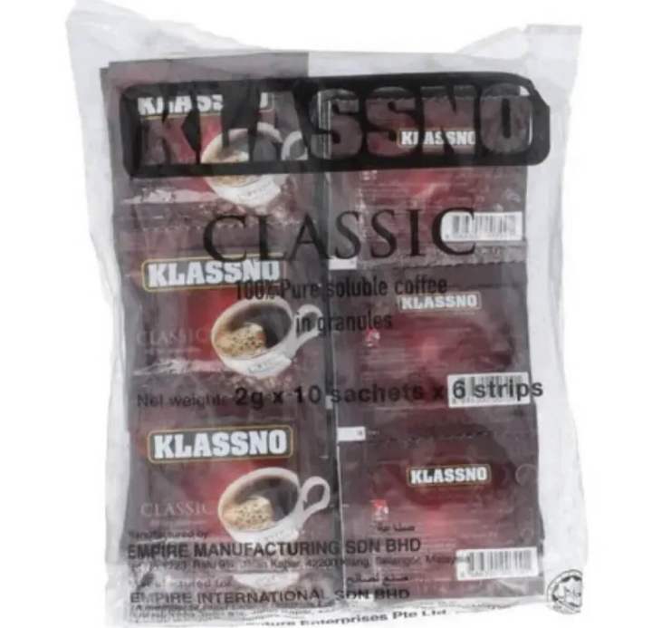 Klassno Coffee Classic Soluble 1.5g (60 Sachet) (Imported) | Daraz.pk