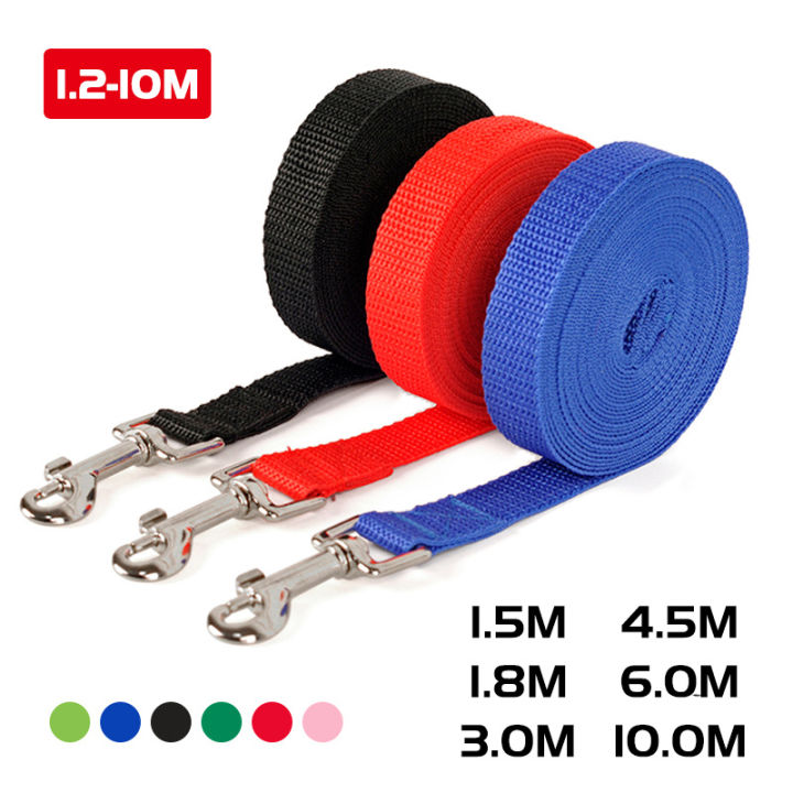 1.5M 1.8M 3M 4.5M 6M 10M Nylon Dog Training Leashes Walking Pet Leash ...
