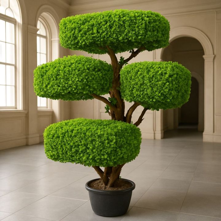 4.5ft Large Artificial Topiary Bonsai Tree for Home & Office | Premium ...