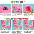 Mini Electronic Piggy Bank for Kids - Cash & Coin ATM Money Saver, Cartoon Safe Bank Box ...