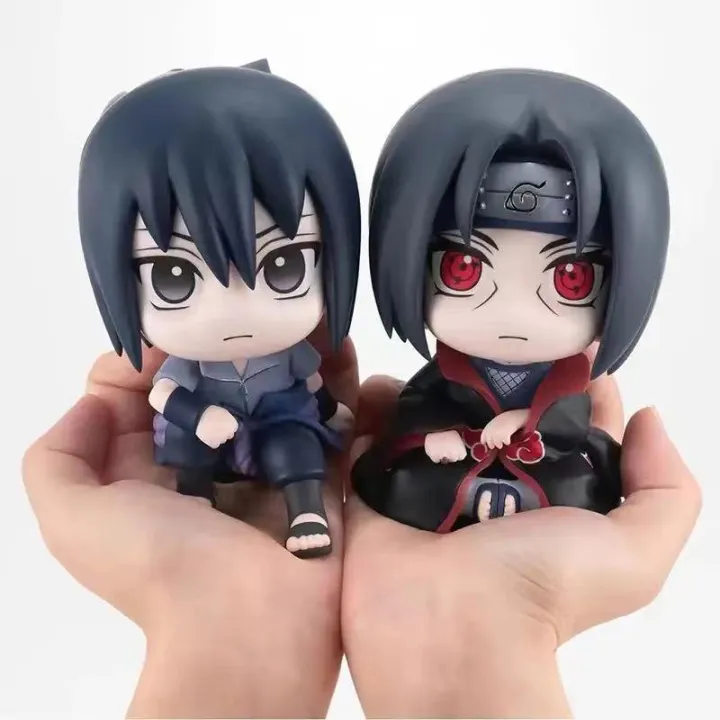 Anime Naruto Uzumaki Naruto Kakashi Sasuke Itachi Figure Cute Q Edition ...