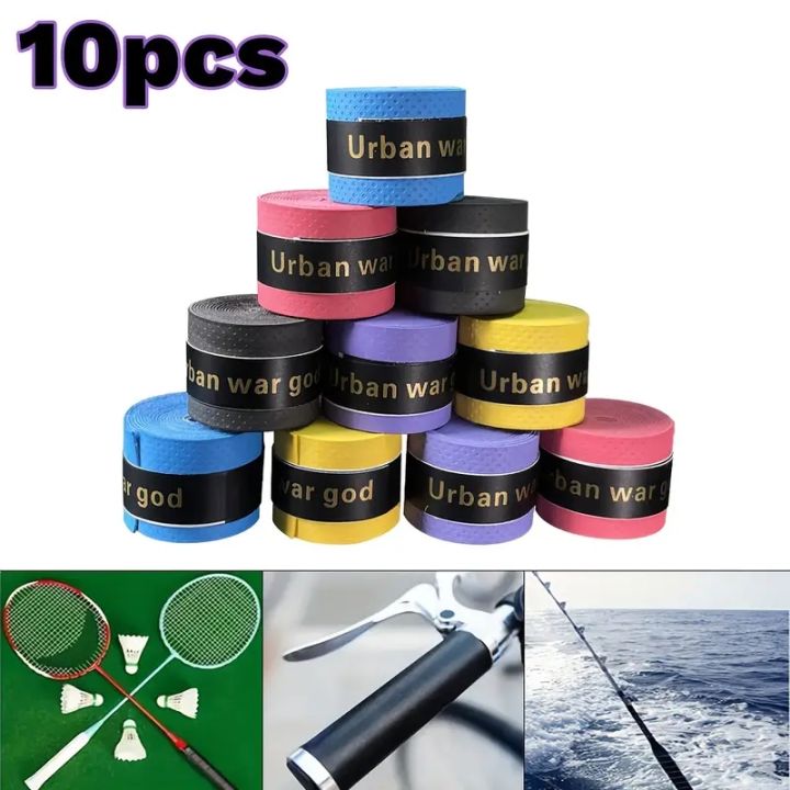 Tennis racket wrap grip rubber pre-cut non-slip, sweat-absorbing hand ...