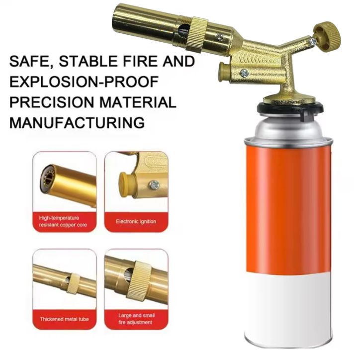 High Temperature Brass Copper Welding Torch Gas Burner Flame Gun for ...