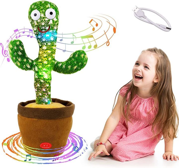Dancing Cactus,Cactus Toy for Kids,Cactus Toys That Repeats Your Words ...